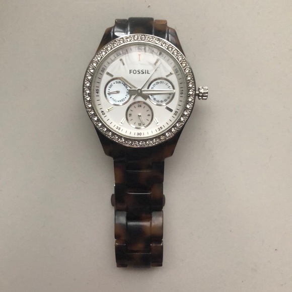 Fossil | Accessories | Brown Tortoise Shell Fossil Watch | Poshmark